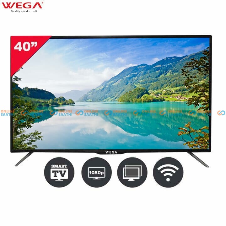 Wega 40 Inch Full Hd (1920X1080P) Led Smart TV Android
