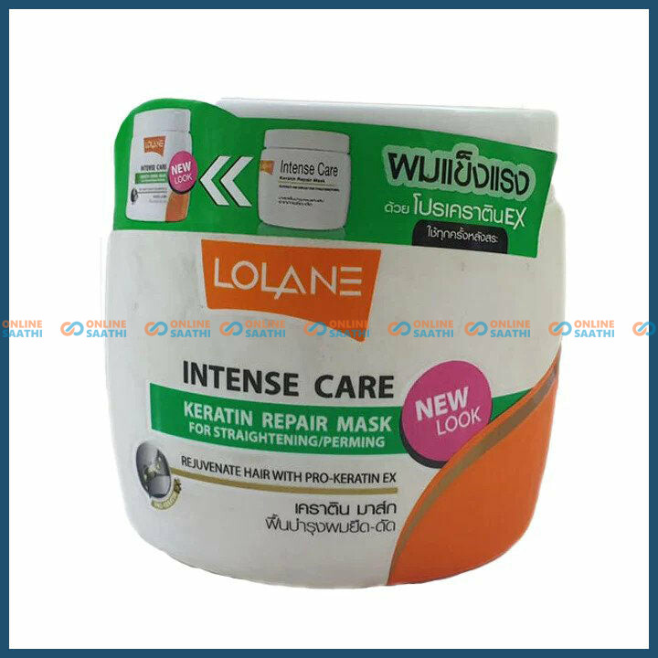 LOLANE INTENSE CARE KERATIN REPAIR MASK FOR STRAIGHTENING/PERMING 200G